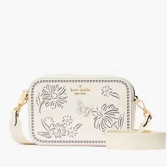 kate spade | Bags | Kate Spade Madison Perforated Camera Bag Meringue ...